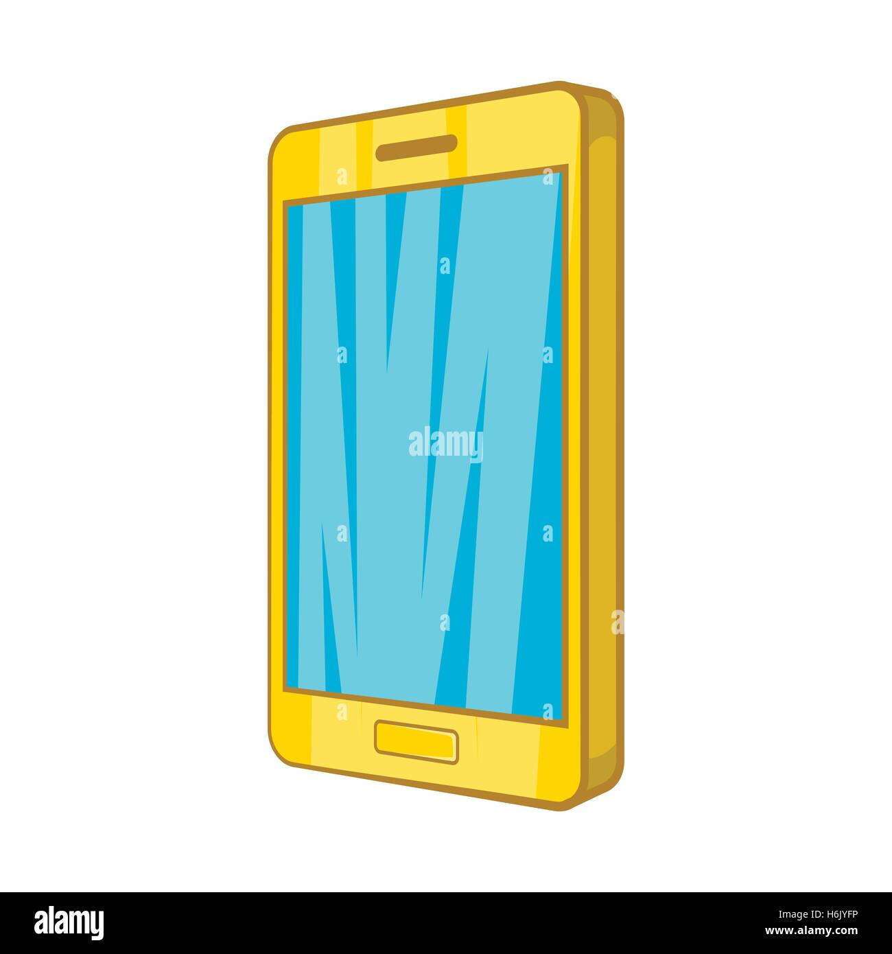 Smartphone icon in cartoon style Stock Vector Image & Art - Alamy