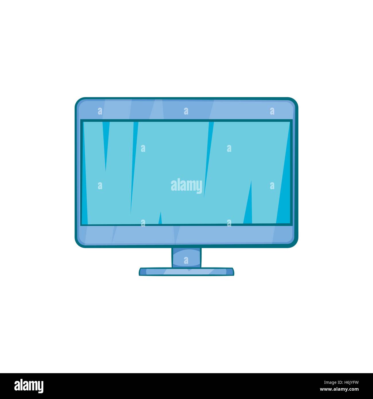 Computer monitor icon in cartoon style Stock Vector Image & Art - Alamy