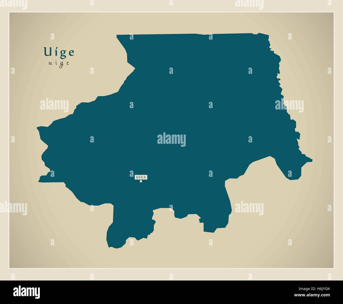 Modern Map - Uige AO Stock Vector Image & Art - Alamy