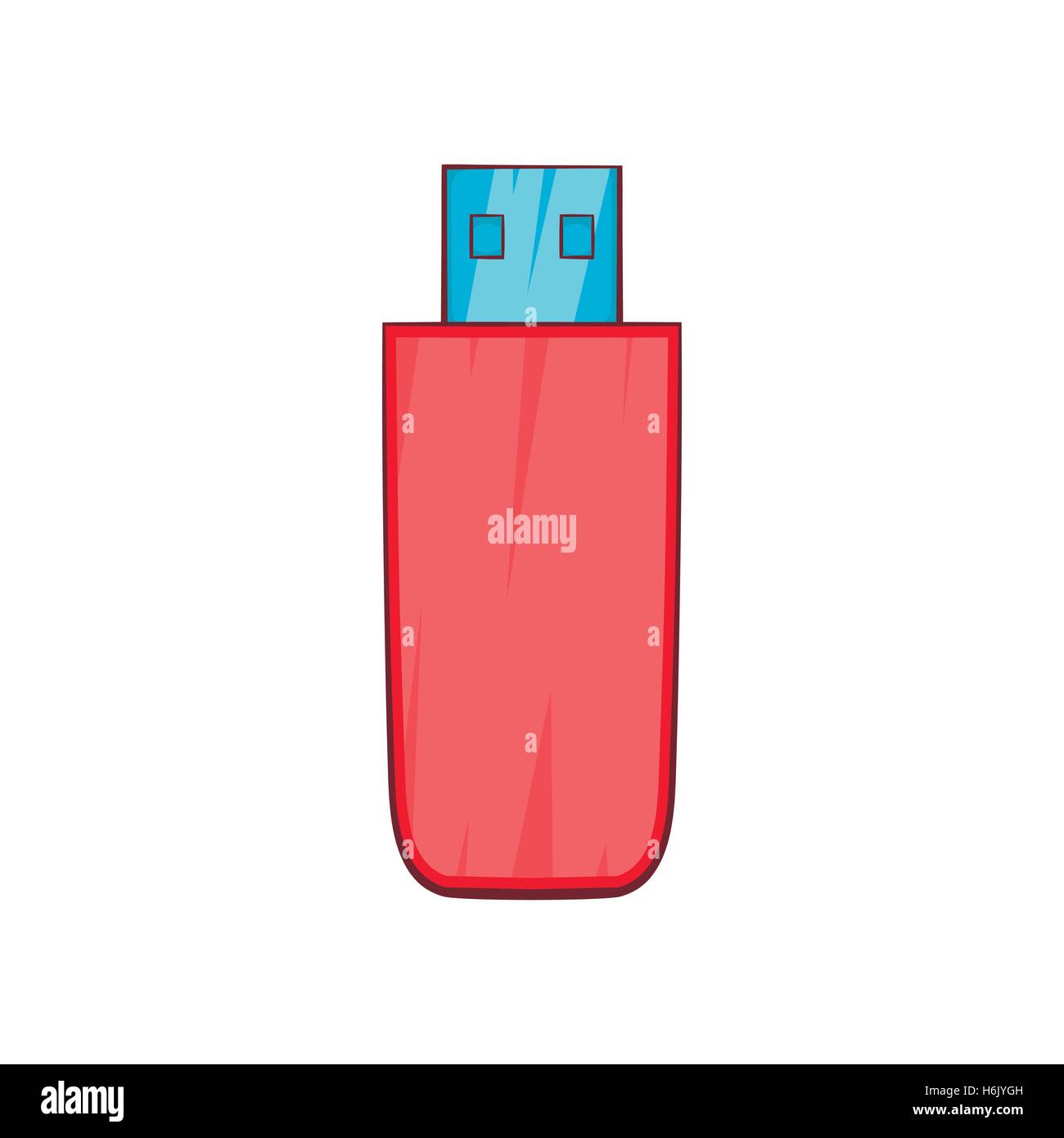 Usb flash drive icon cartoon Cut Out Stock Images & Pictures - Alamy