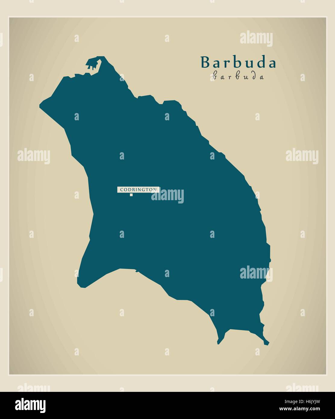 Silhouette map antigua barbuda Stock Vector Images - Alamy