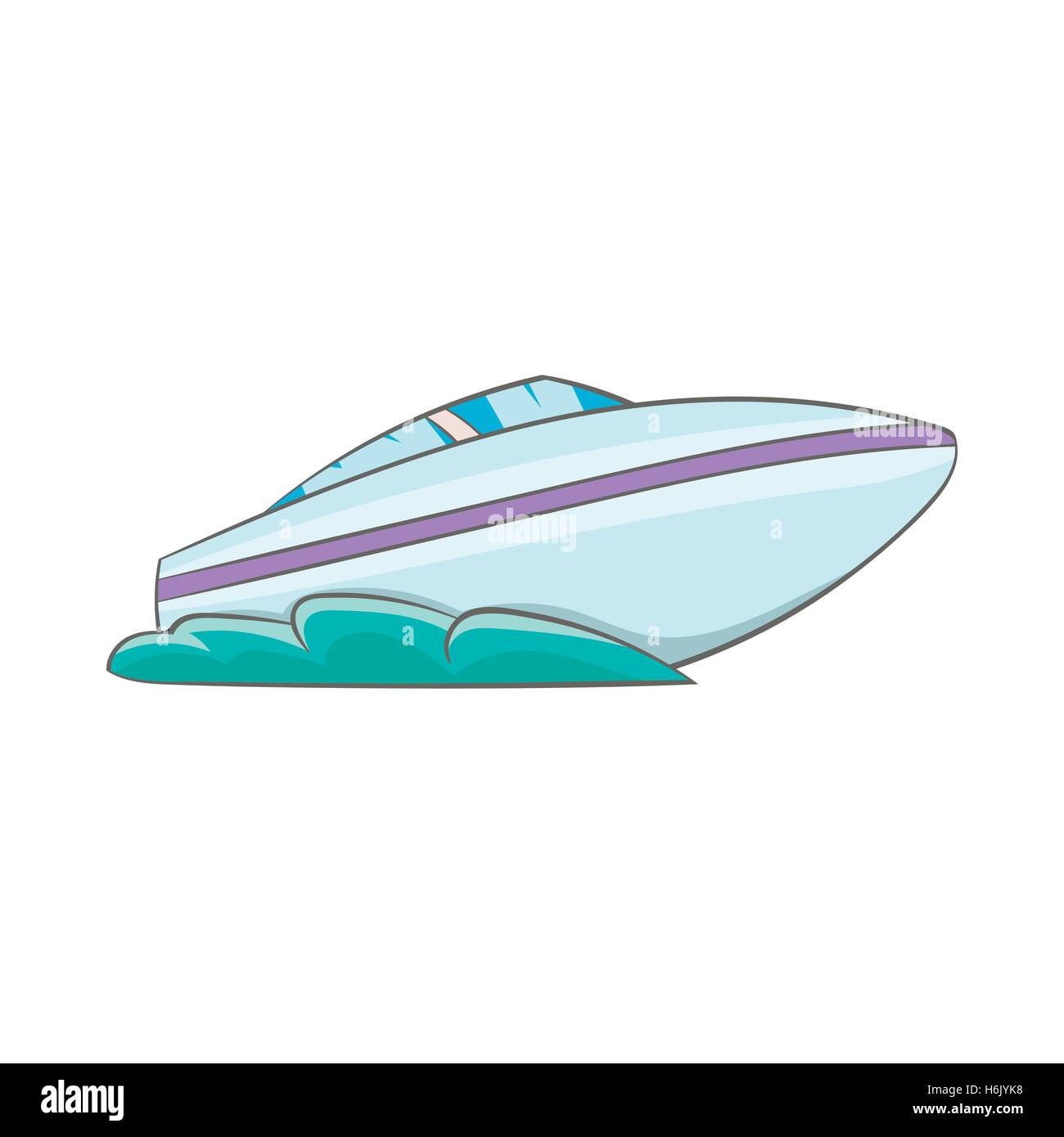 Speed boat icon, cartoon style Stock Vector Image & Art - Alamy