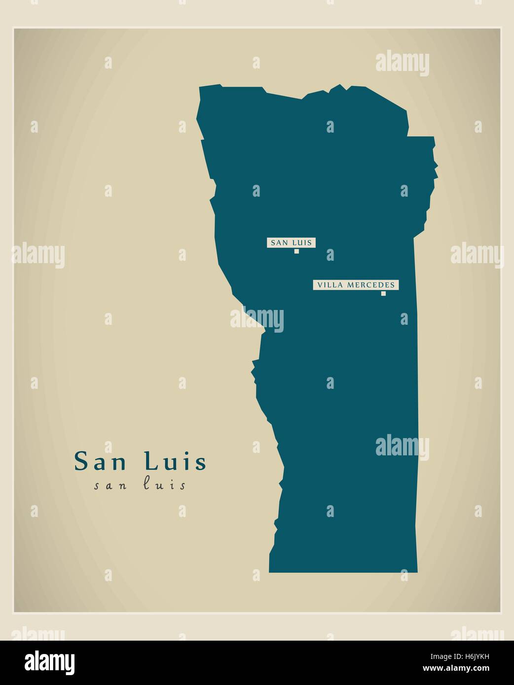 San luis map Stock Vector Images - Alamy
