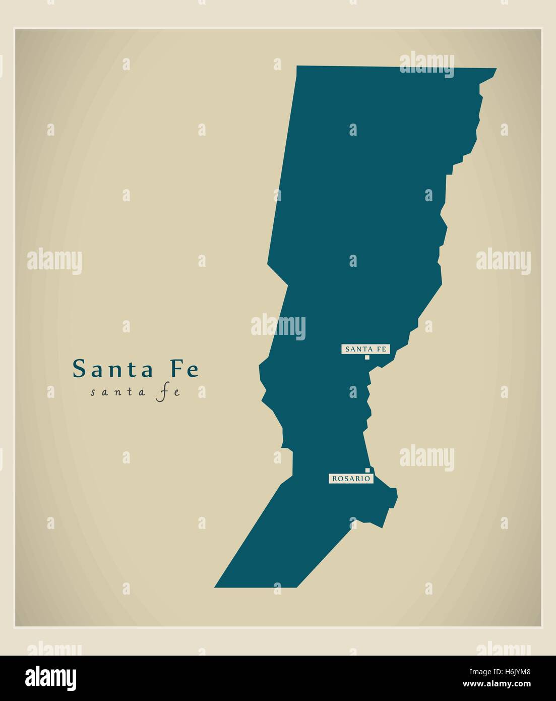 Map of santa fe hi-res stock photography and images - Alamy