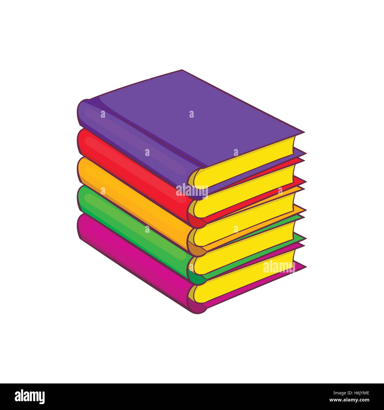 Stack of books icon, cartoon style Stock Vector Image & Art - Alamy