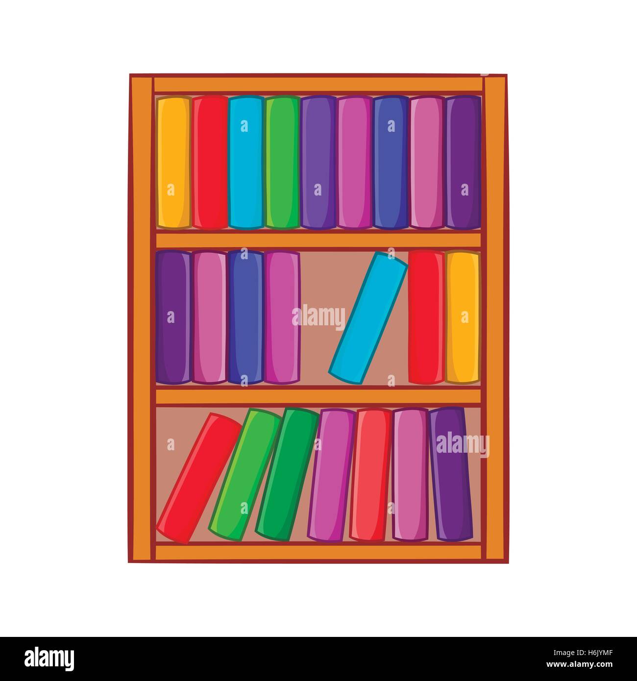 Shelf of books icon, cartoon style Stock Vector Image & Art - Alamy
