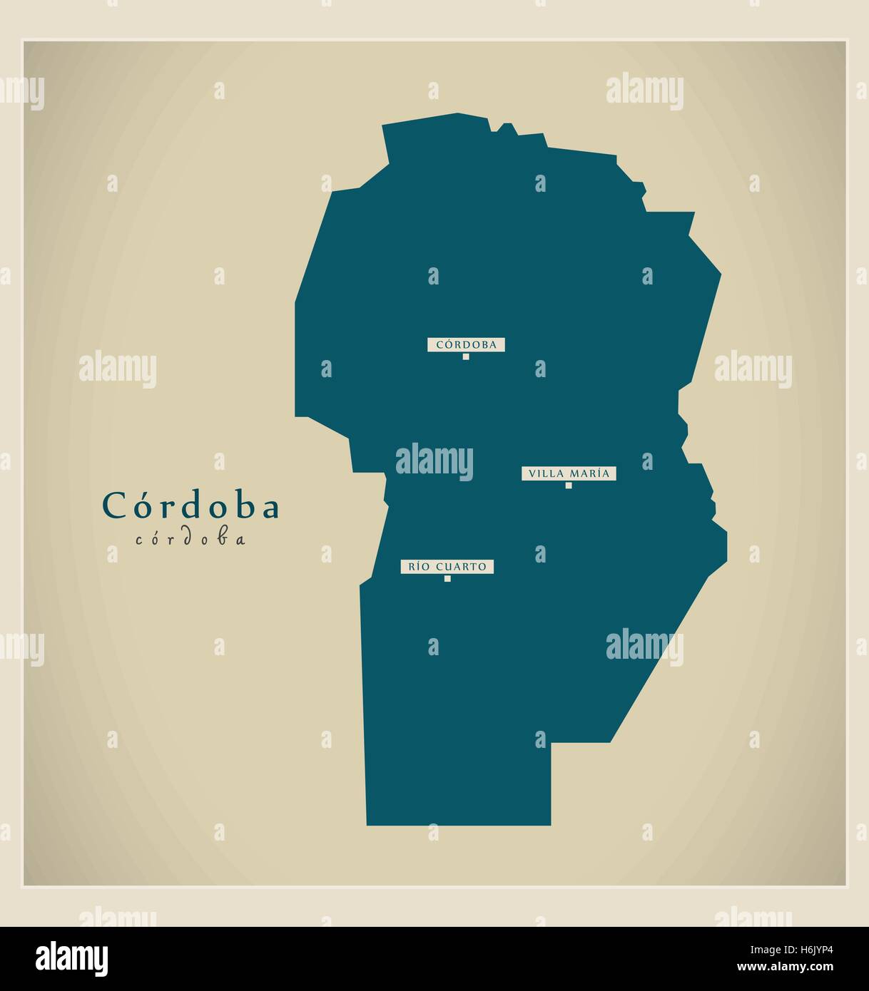Map of cordoba hi-res stock photography and images - Alamy
