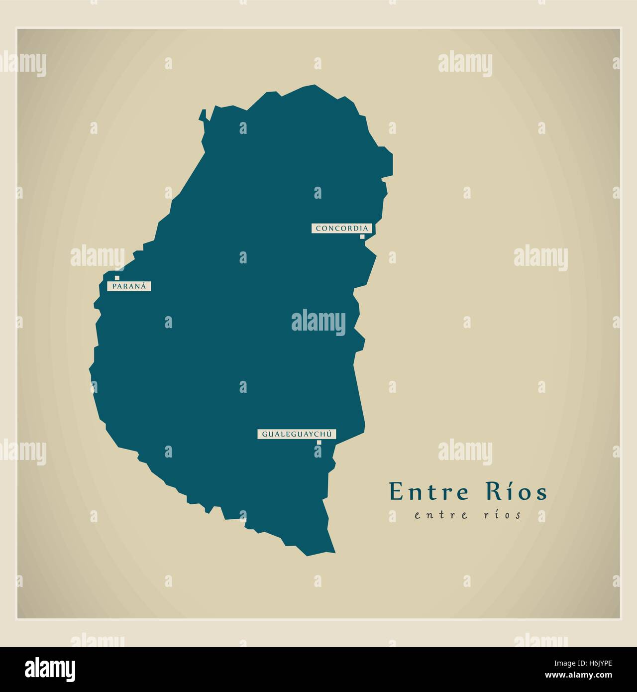 Map of entre rios Stock Vector Images - Alamy