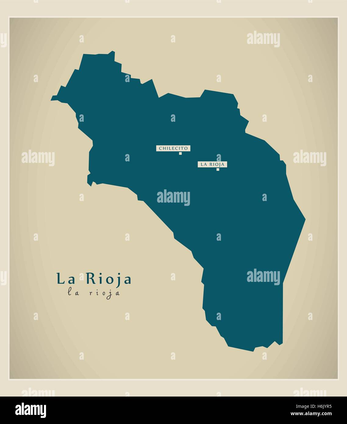 Modern Map - La Rioja AR Stock Vector Image & Art - Alamy