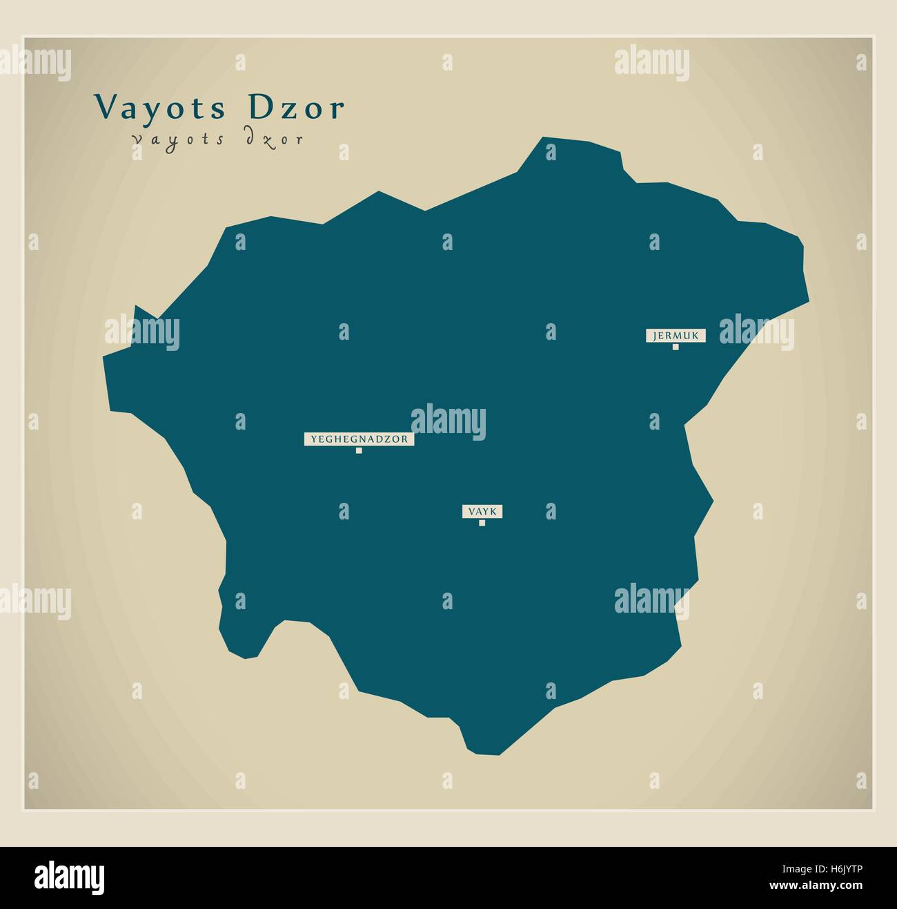 Modern Map - Vayots Dzor AM Stock Vector Image & Art - Alamy