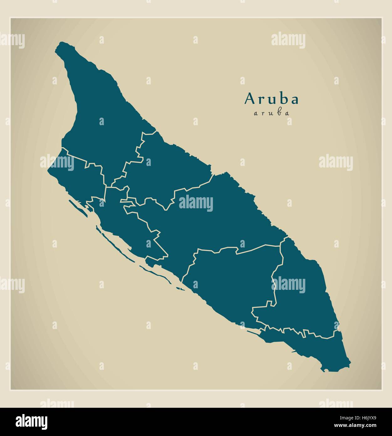 Aruba map hi-res stock photography and images - Alamy