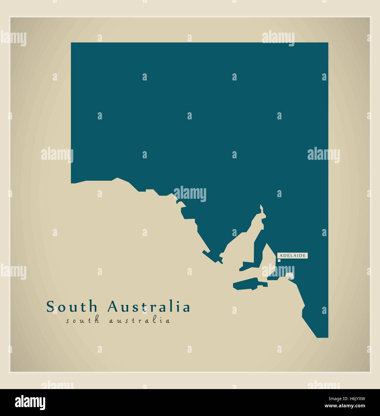 South australia map hi-res stock photography and images - Alamy