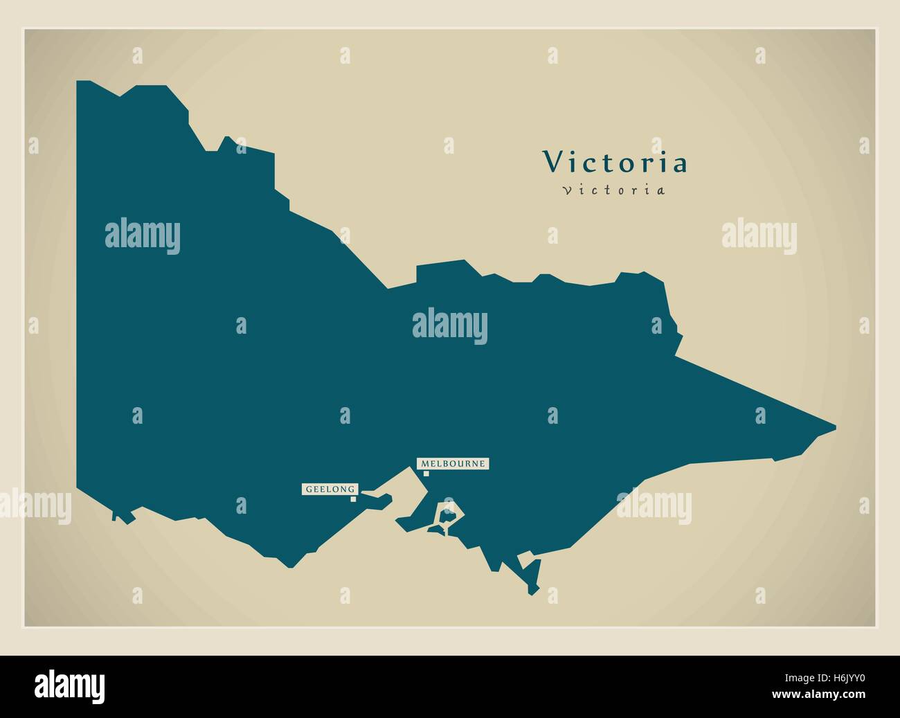 Map of victoria regions hi-res stock photography and images - Alamy