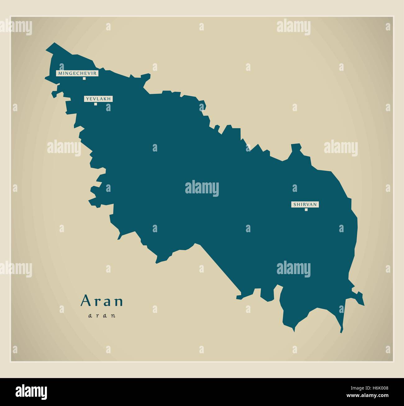 Modern Map - Aran AZ Stock Vector Image & Art - Alamy