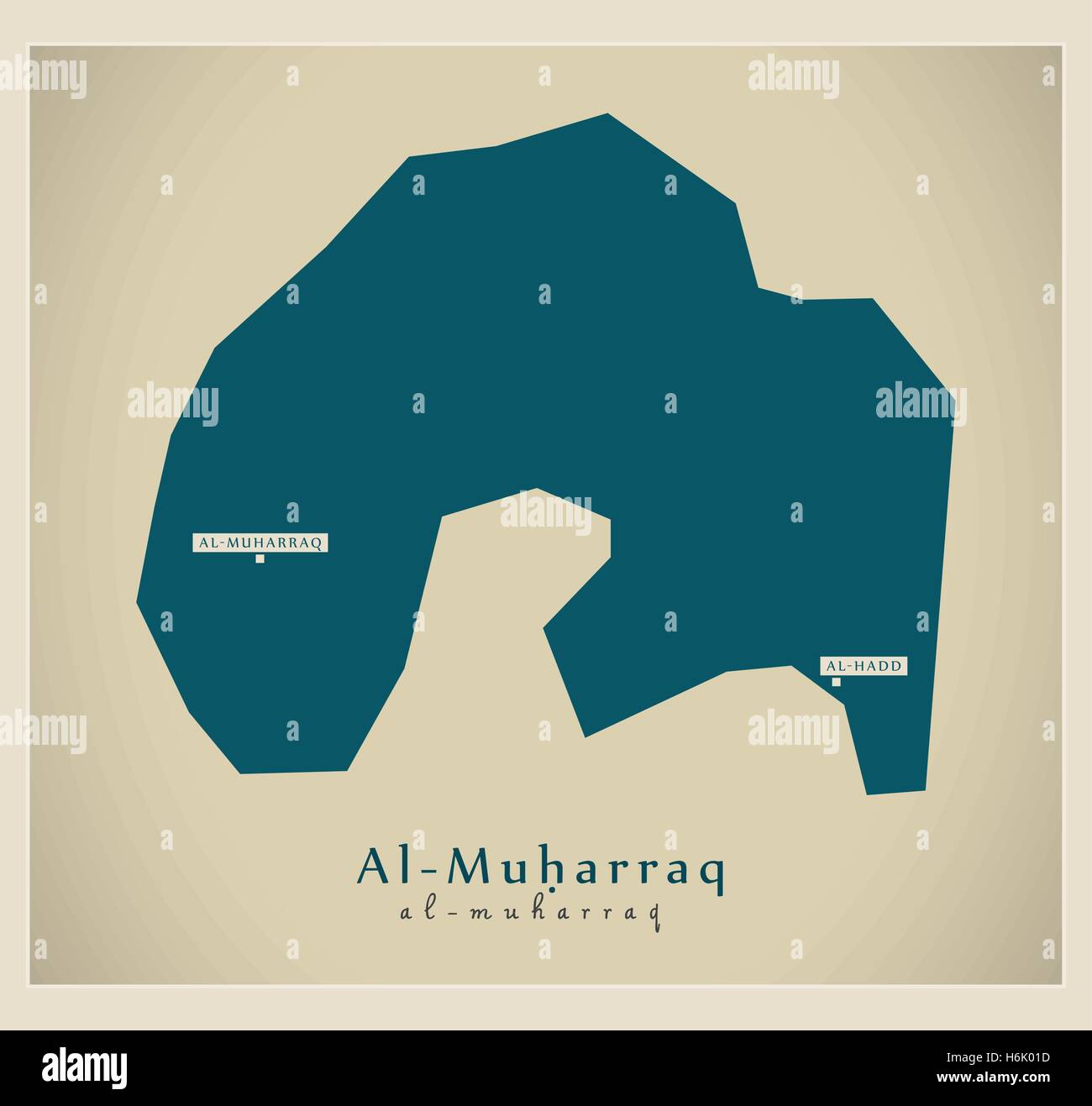 Muharraq map hi-res stock photography and images - Alamy