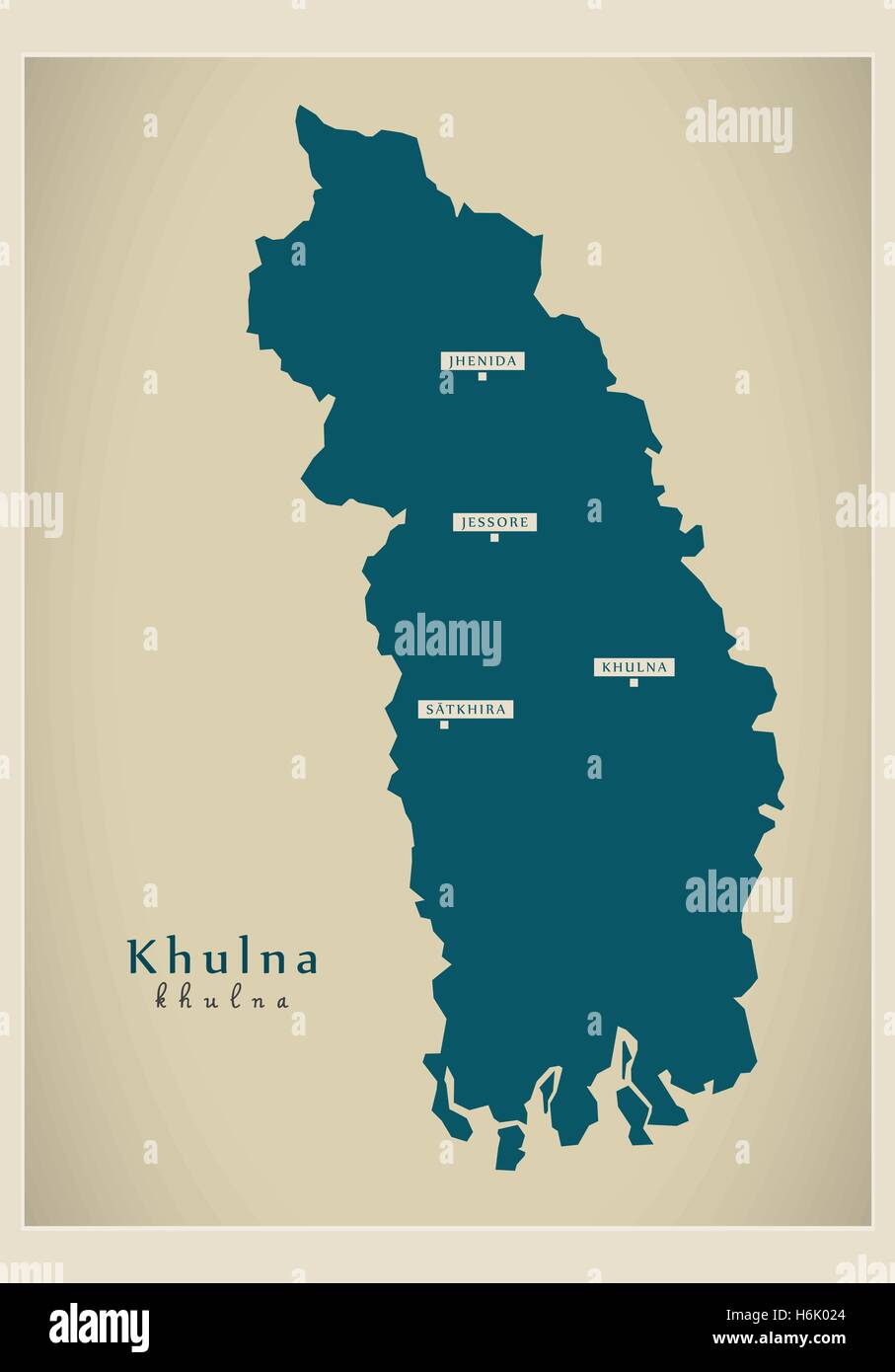 Khulna map Stock Vector Images - Alamy