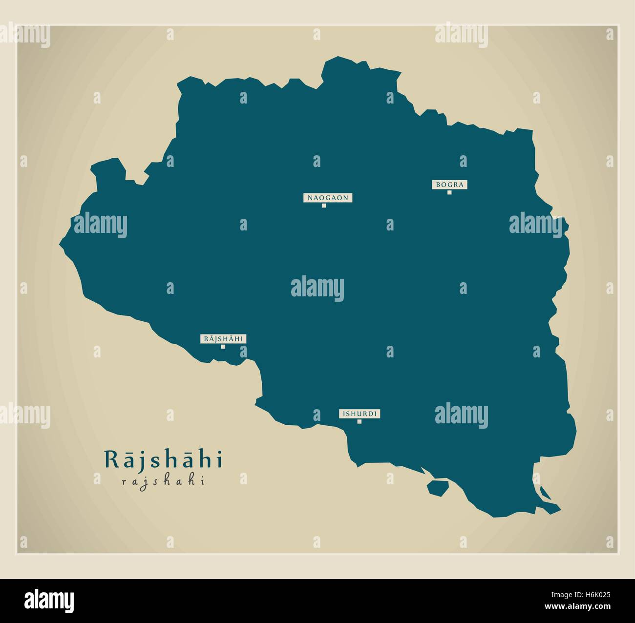 Modern Map - Rajshahi BD Stock Vector Image & Art - Alamy