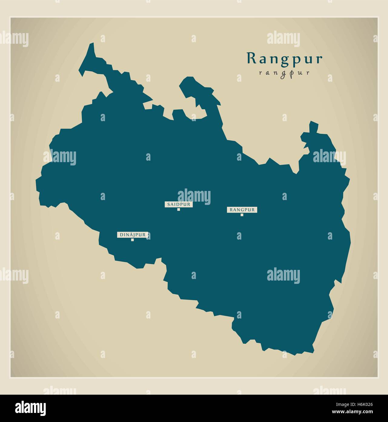 Rangpur map hi-res stock photography and images - Alamy