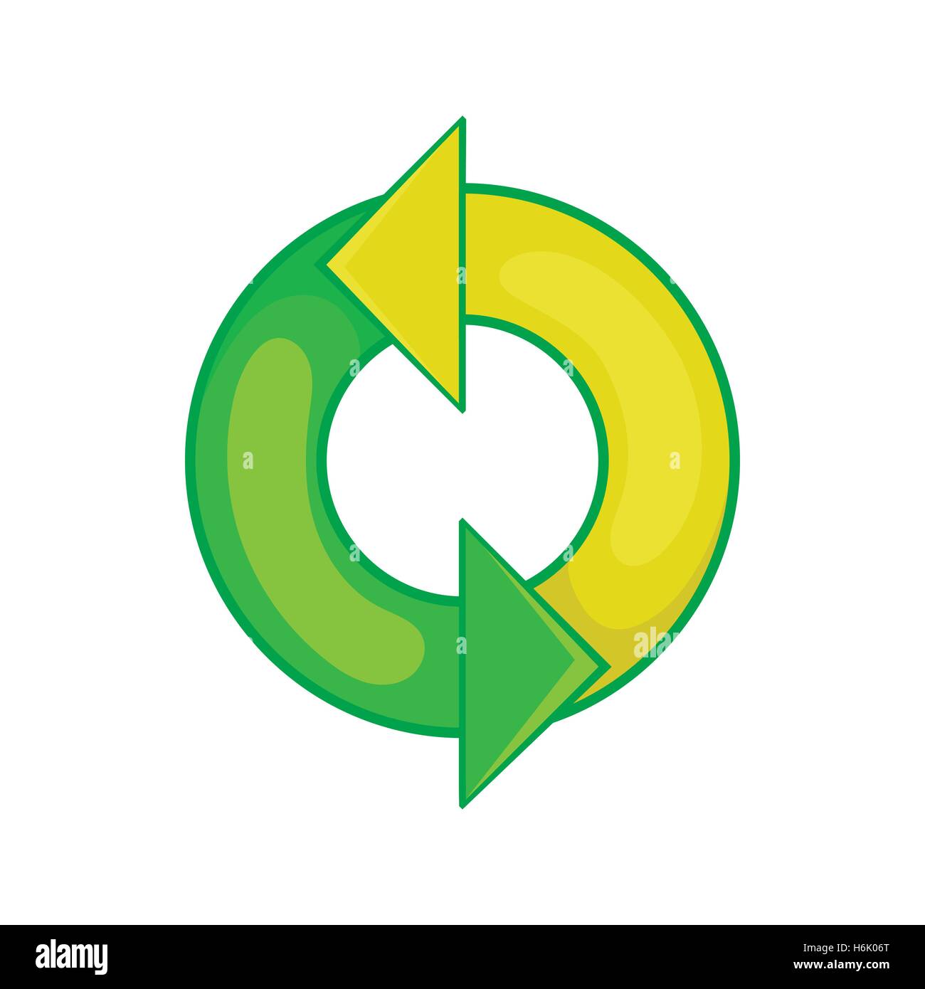 Recycling sign icon, cartoon style Stock Vector Image & Art - Alamy