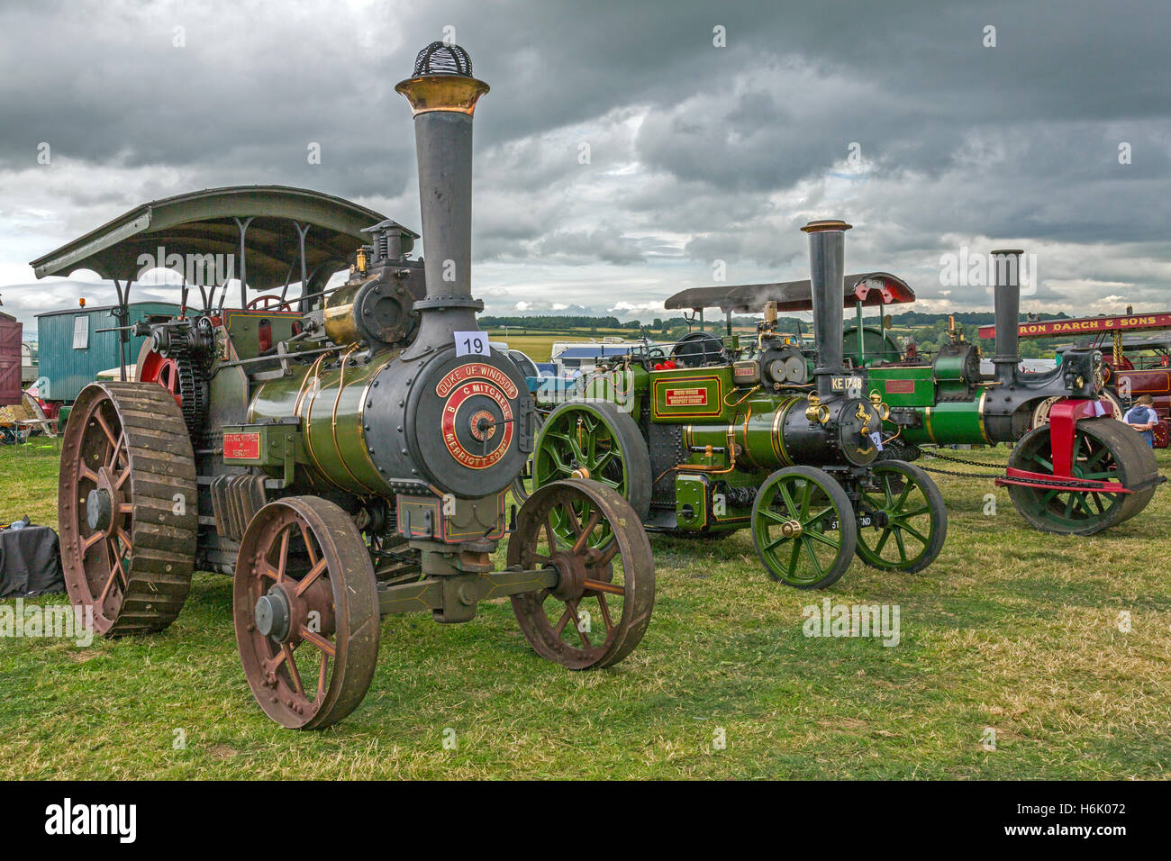 The 1895 Burrell traction engine 'Duke ofWindsor' at the Low Ham Steam ...