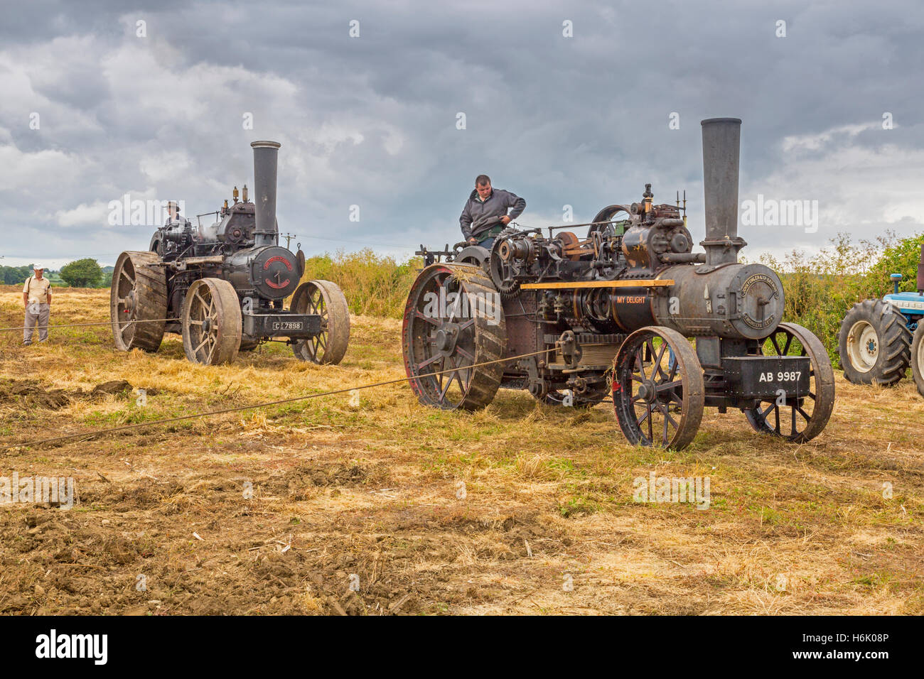 Demonstration Steam Ploughing Two Ploughing High Resolution Stock ...