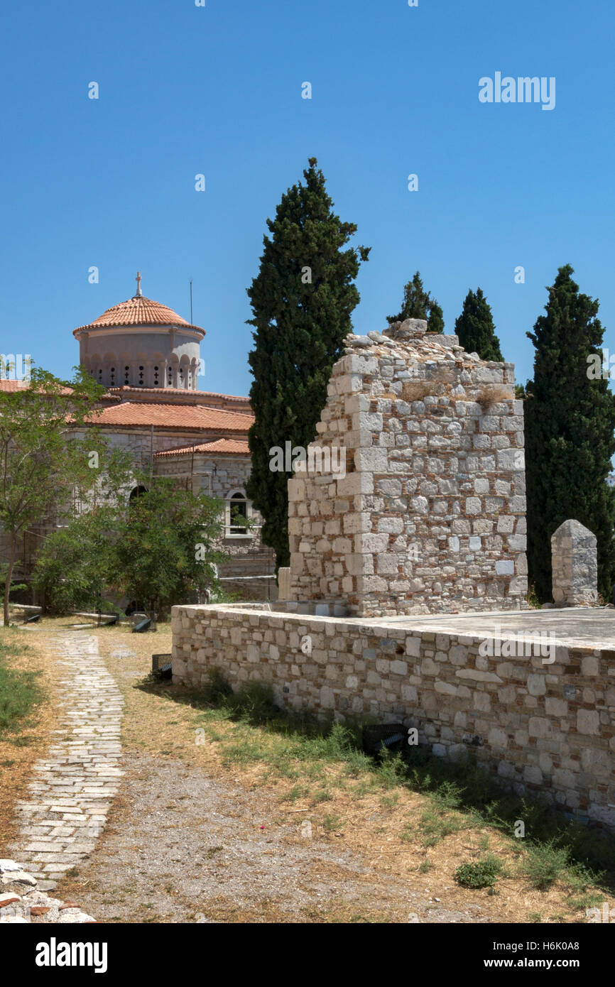 Scenic view of Lykourgos Logothetis Castle Pythagorion Samos Greece ...