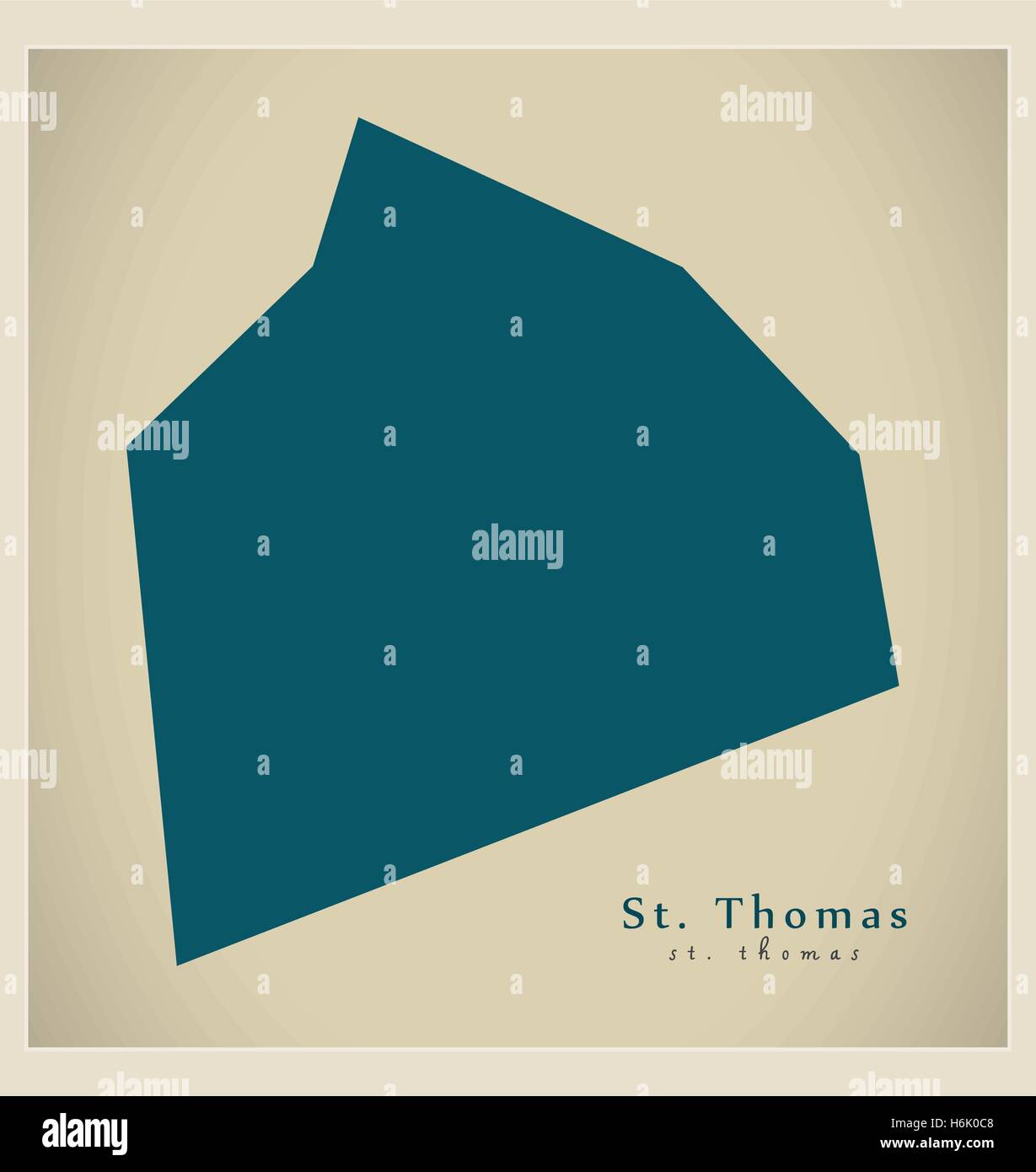 St thomas map Stock Vector Images - Alamy