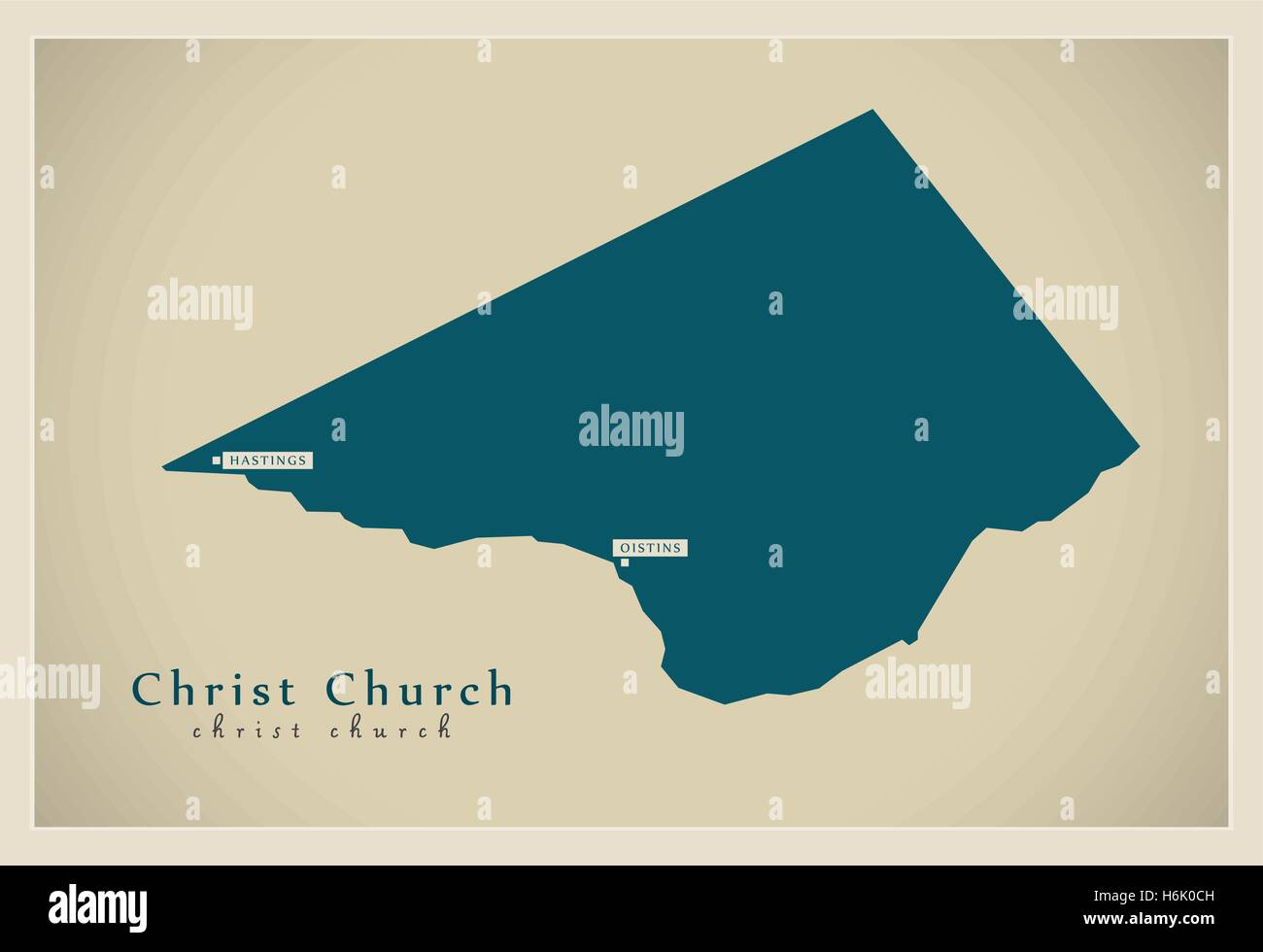 Christ church map Stock Vector Images - Alamy