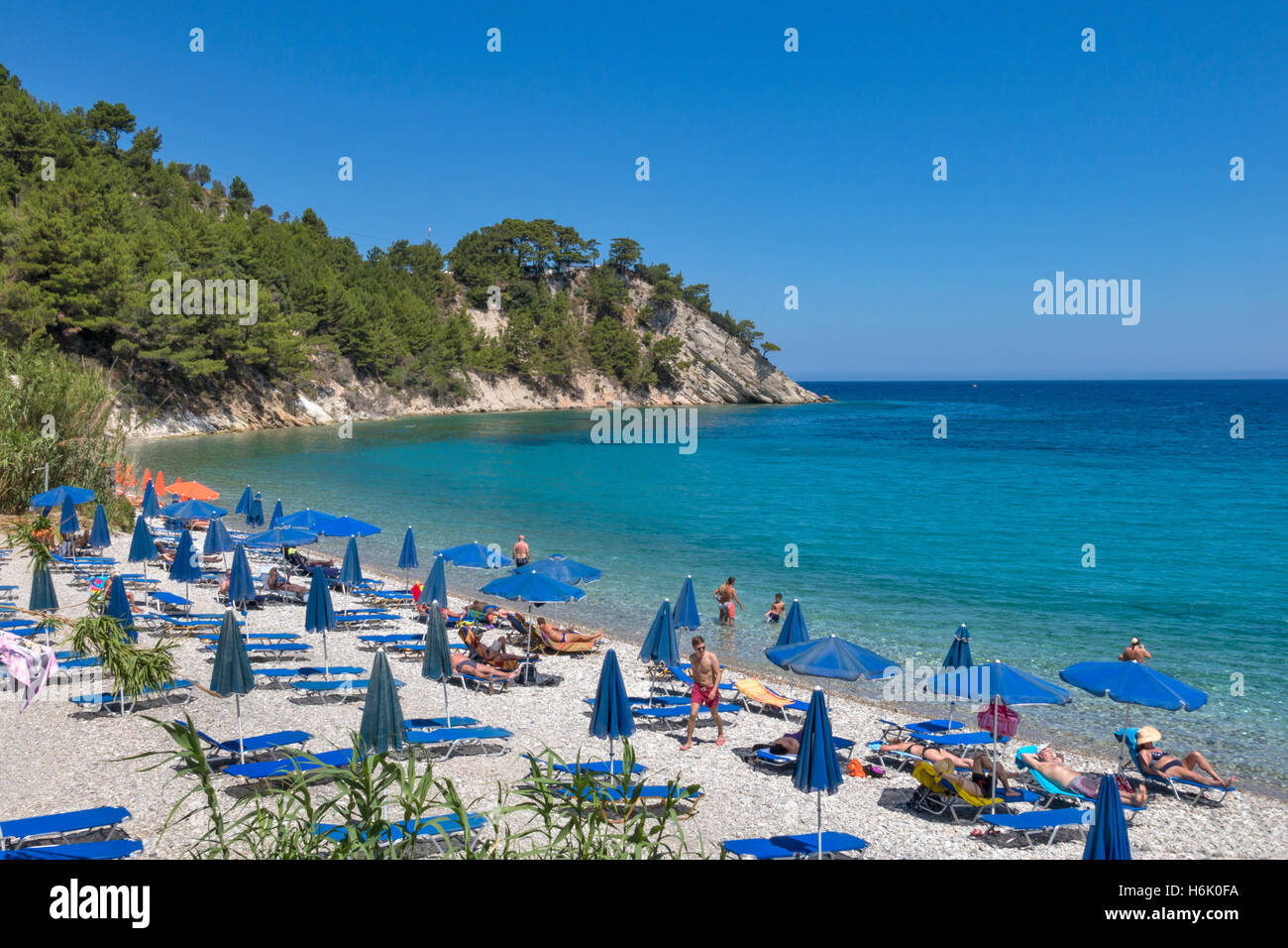 Lemonaki beach Samos Greece Stock Photo - Alamy