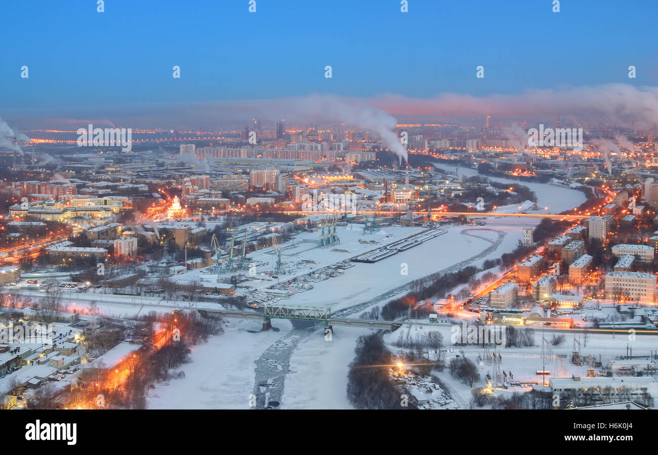 Moscow winter river frozen hi-res stock photography and images - Alamy