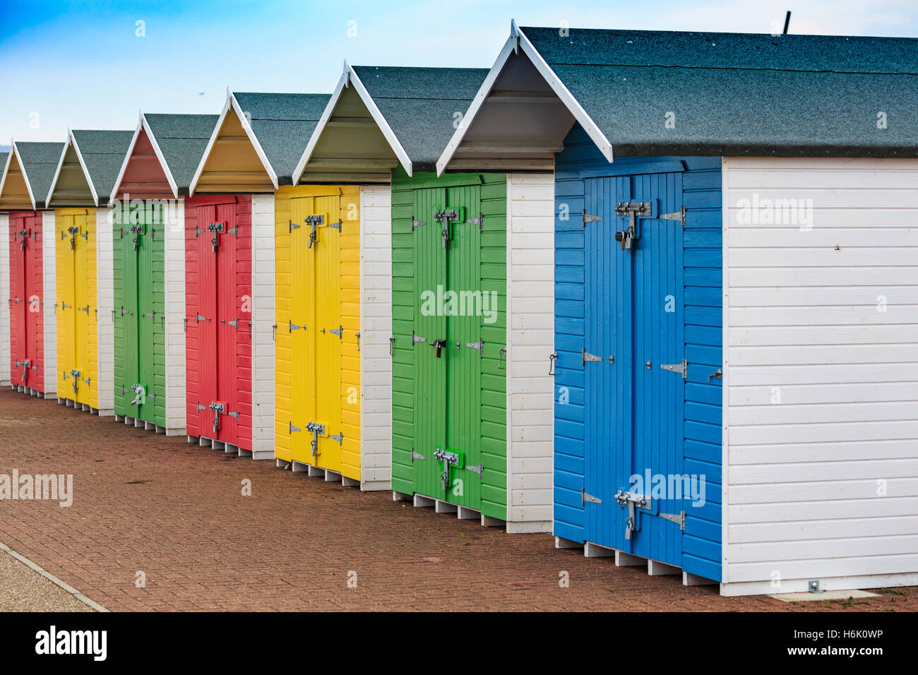 Beach changing huts hi-res stock photography and images - Alamy
