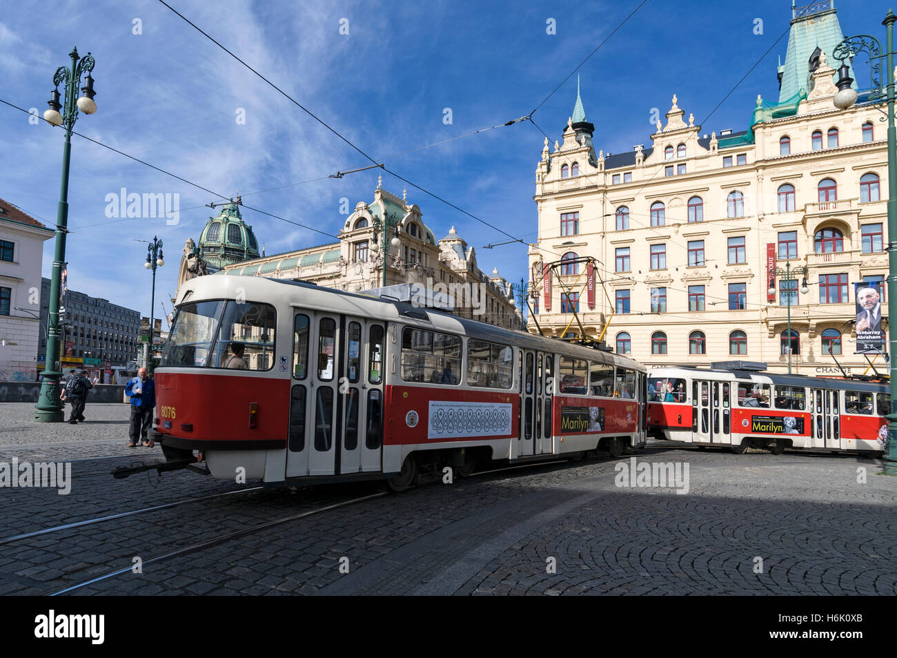 Prague tram terminal hi-res stock photography and images - Alamy