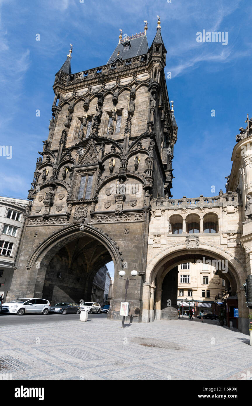 Prague gothic tower hi-res stock photography and images - Alamy