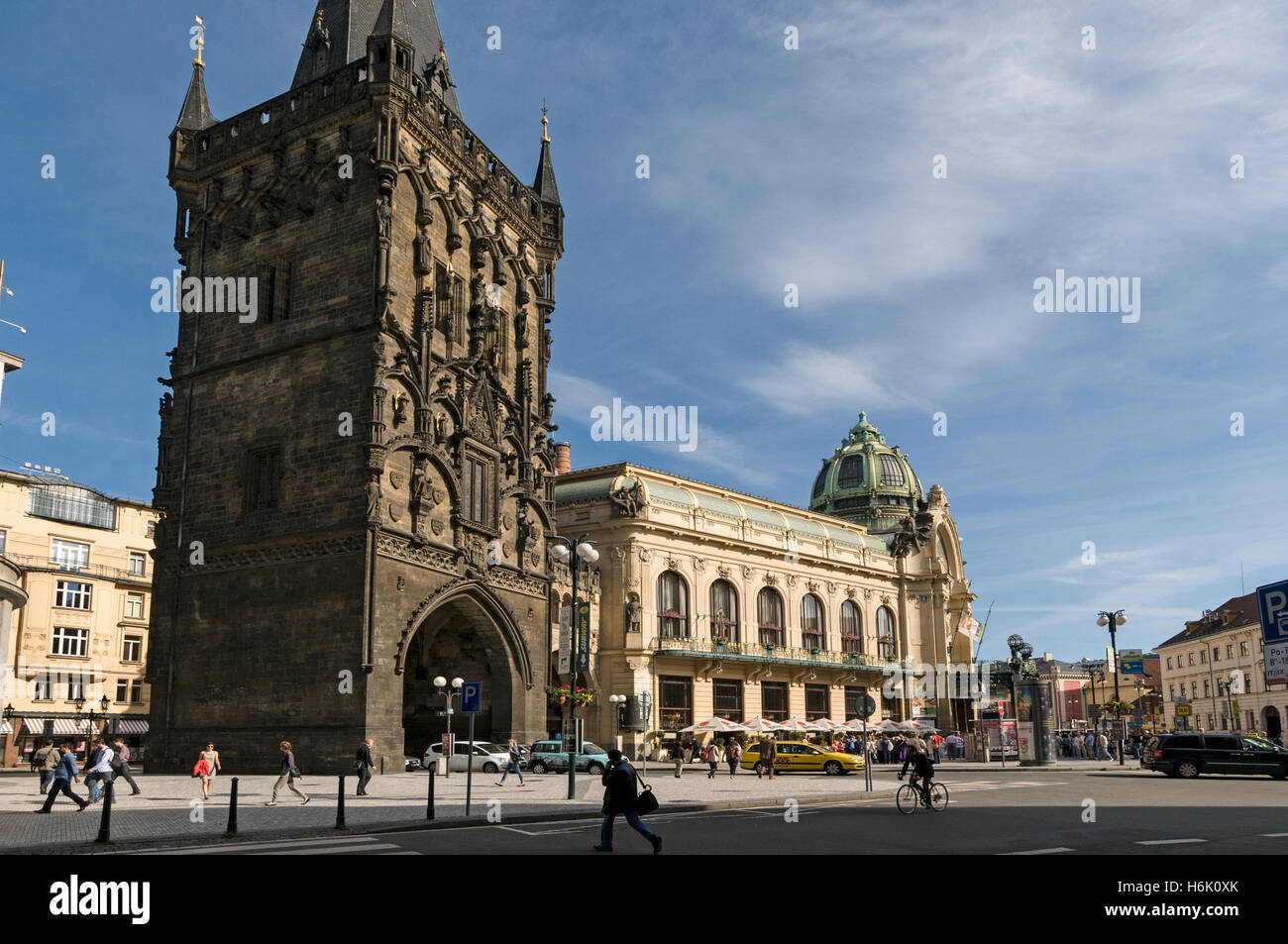 The 14th century Powder Tower or Powder Gate is a Gothic tower on ...