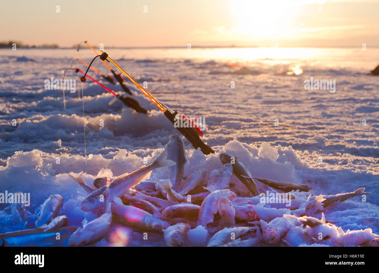 smelled fishing on the sea in March Stock Photo - Alamy
