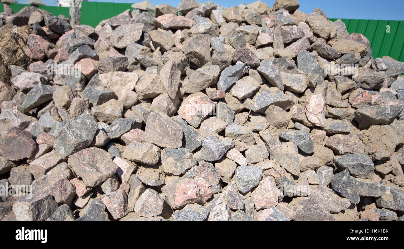 heap of stones for construction works Stock Photo - Alamy