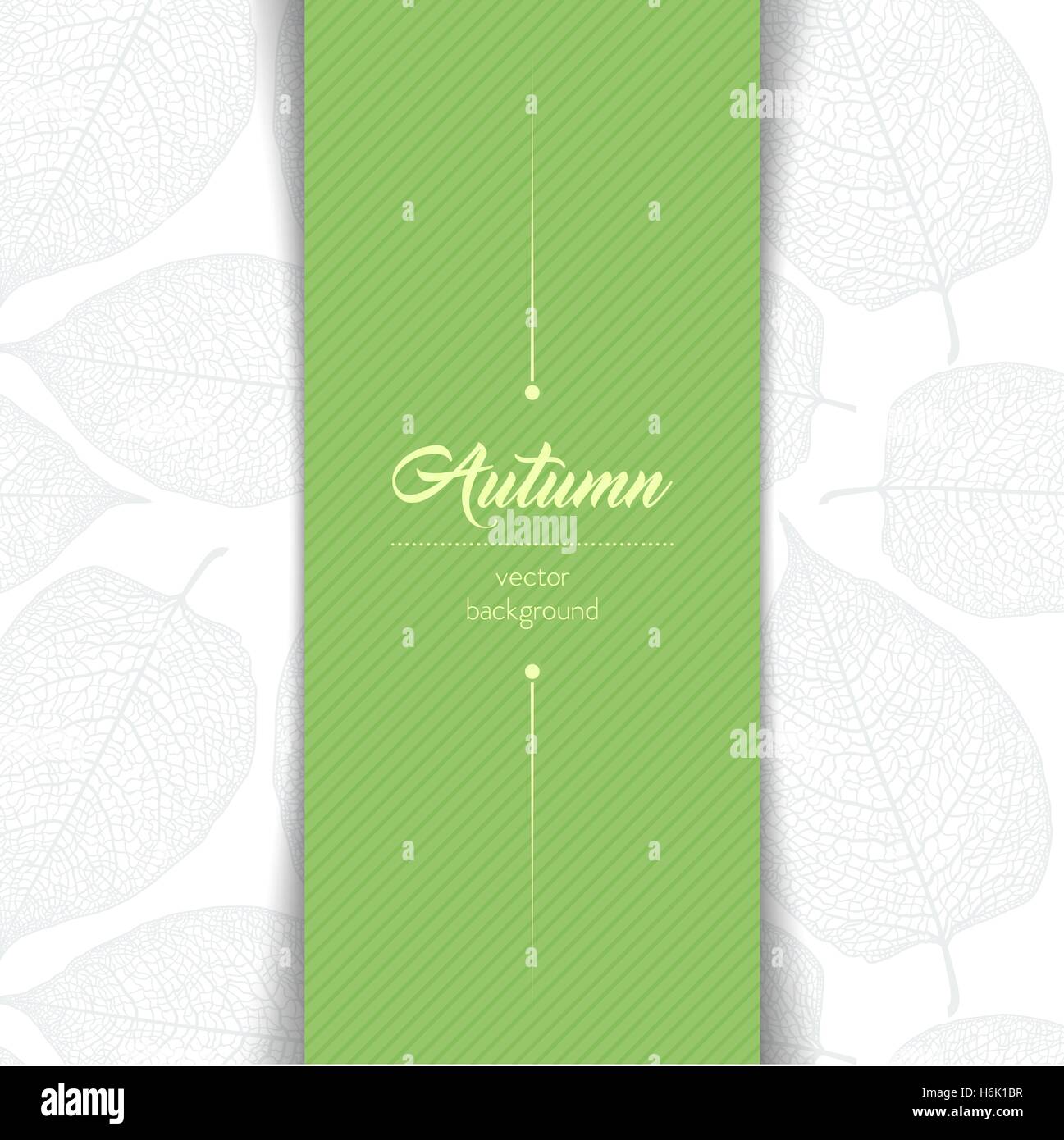 Autumn greeting card template, banner or flyer. Fall leaf Stock Vector ...