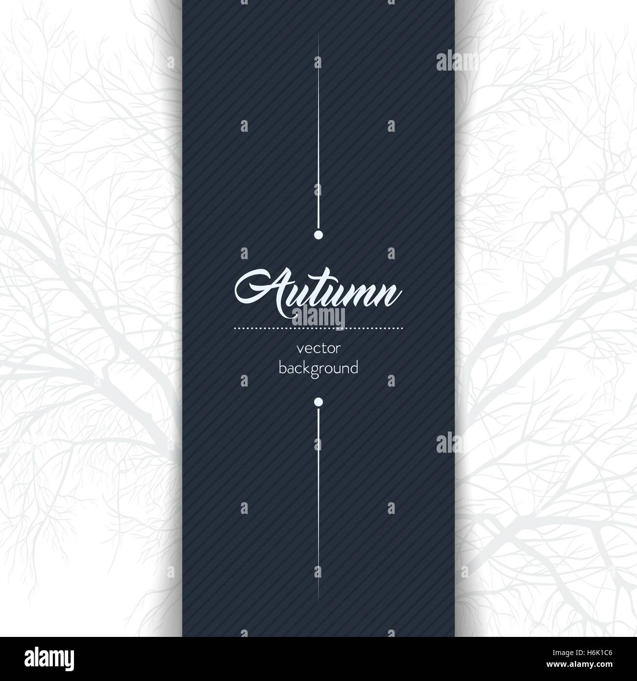 Autumn greeting card template, banner or flyer. Fall leaf Stock Vector ...