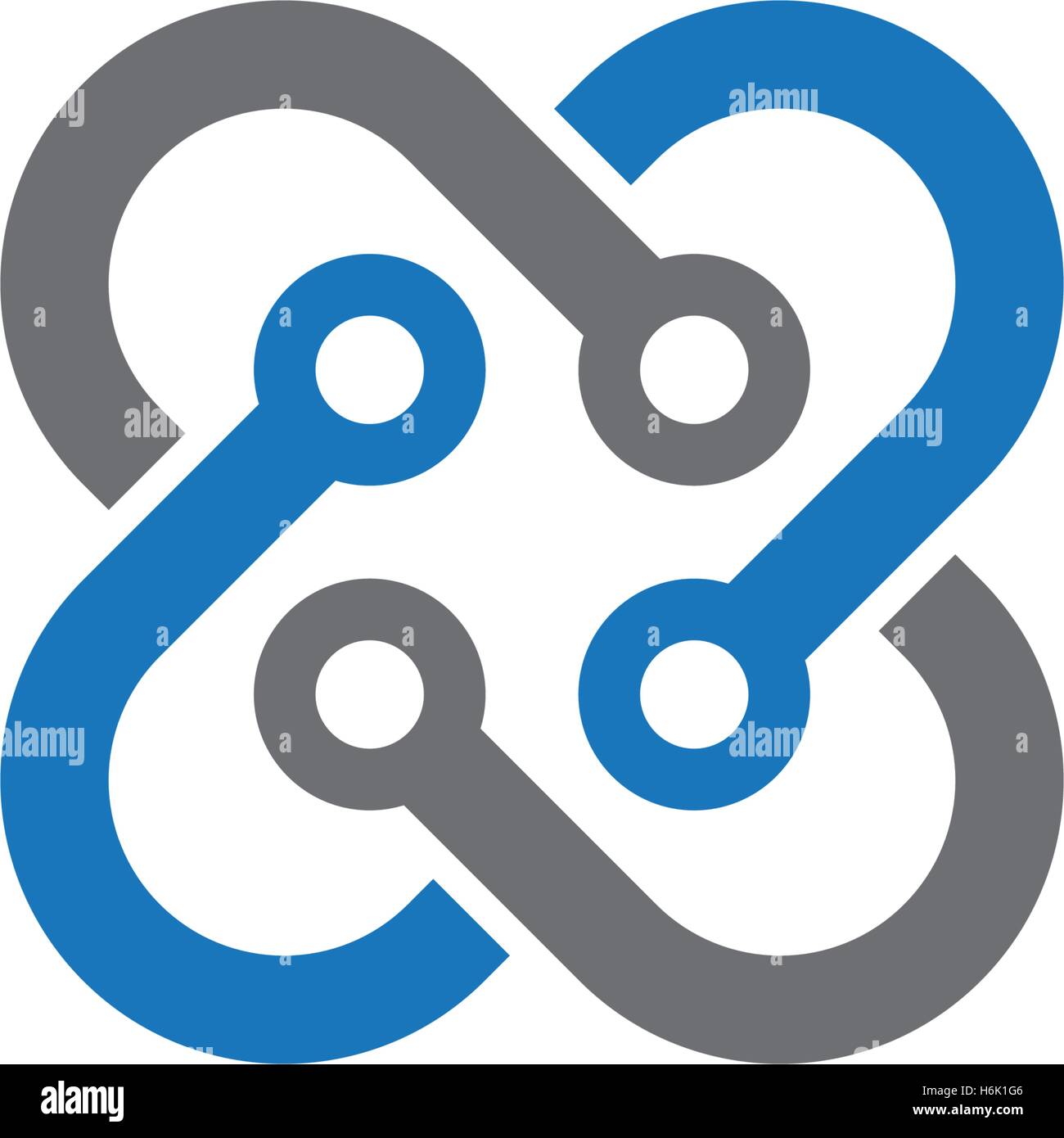 Cable wires wiring logo template Stock Vector Images - Alamy