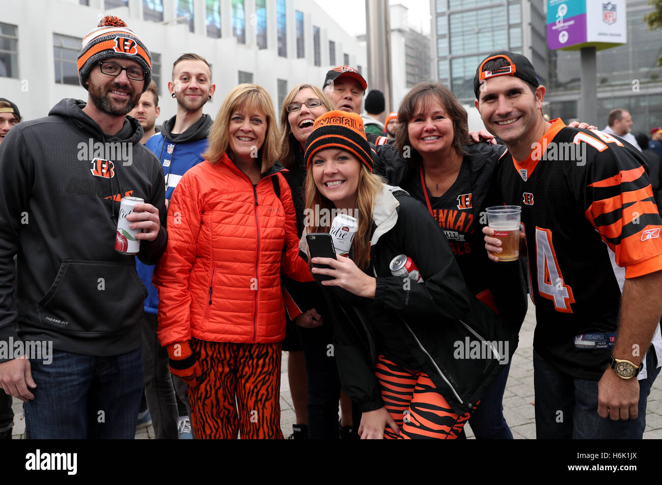 Cincinnati Bengals fans prior to the NFL International Series match at ...