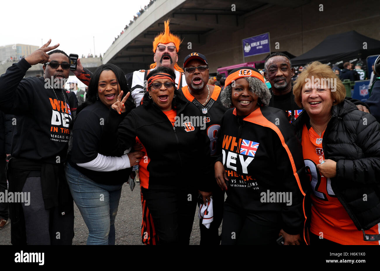 Cincinnati Bengals fans prior to the NFL International Series match at ...