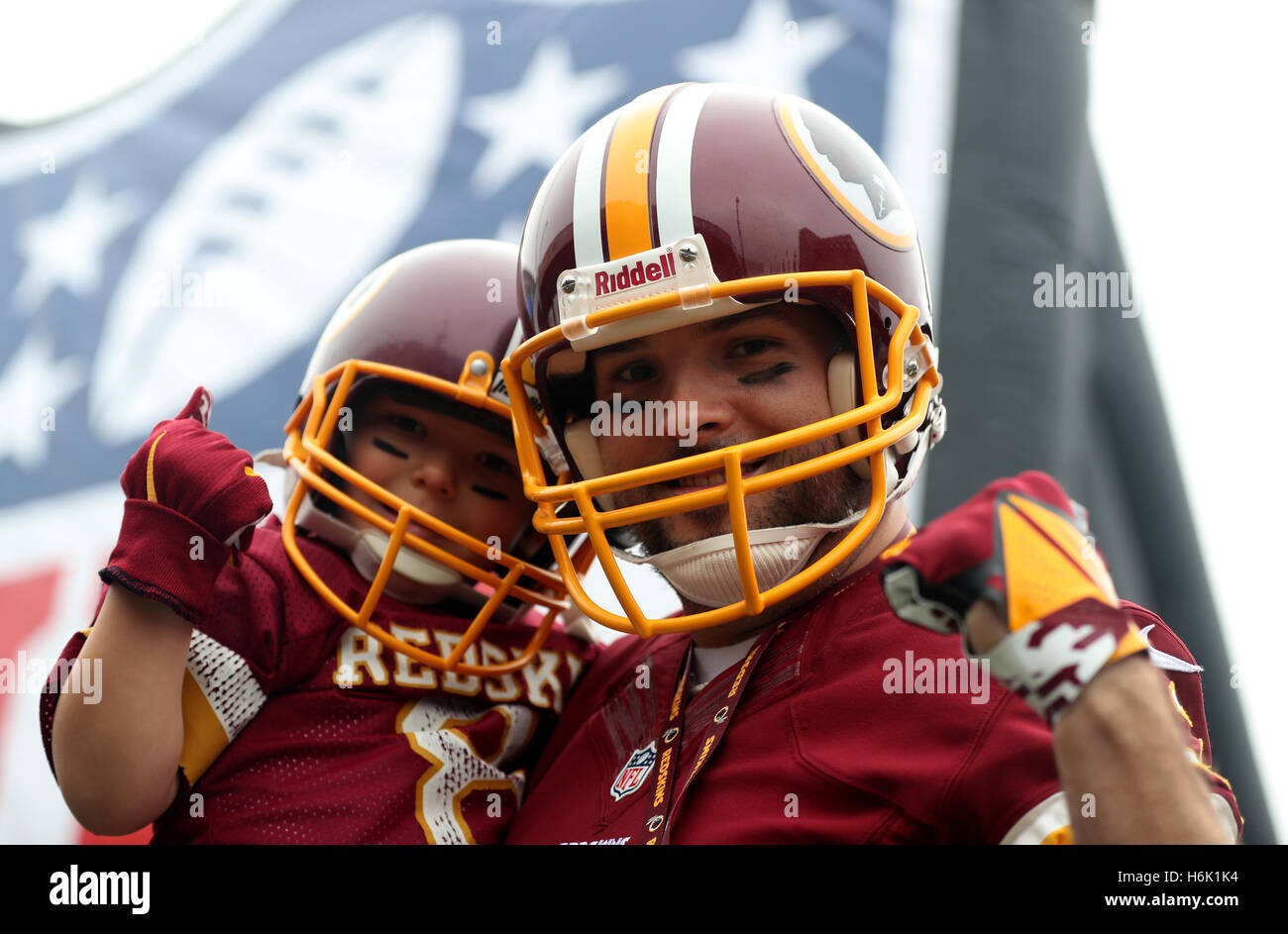 Washington Redskins fans prior to the NFL International Series match at ...