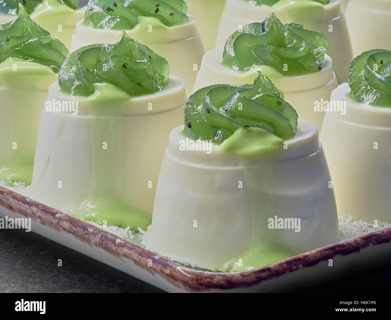 Sweet cake on a platter (buffet Stock Photo - Alamy