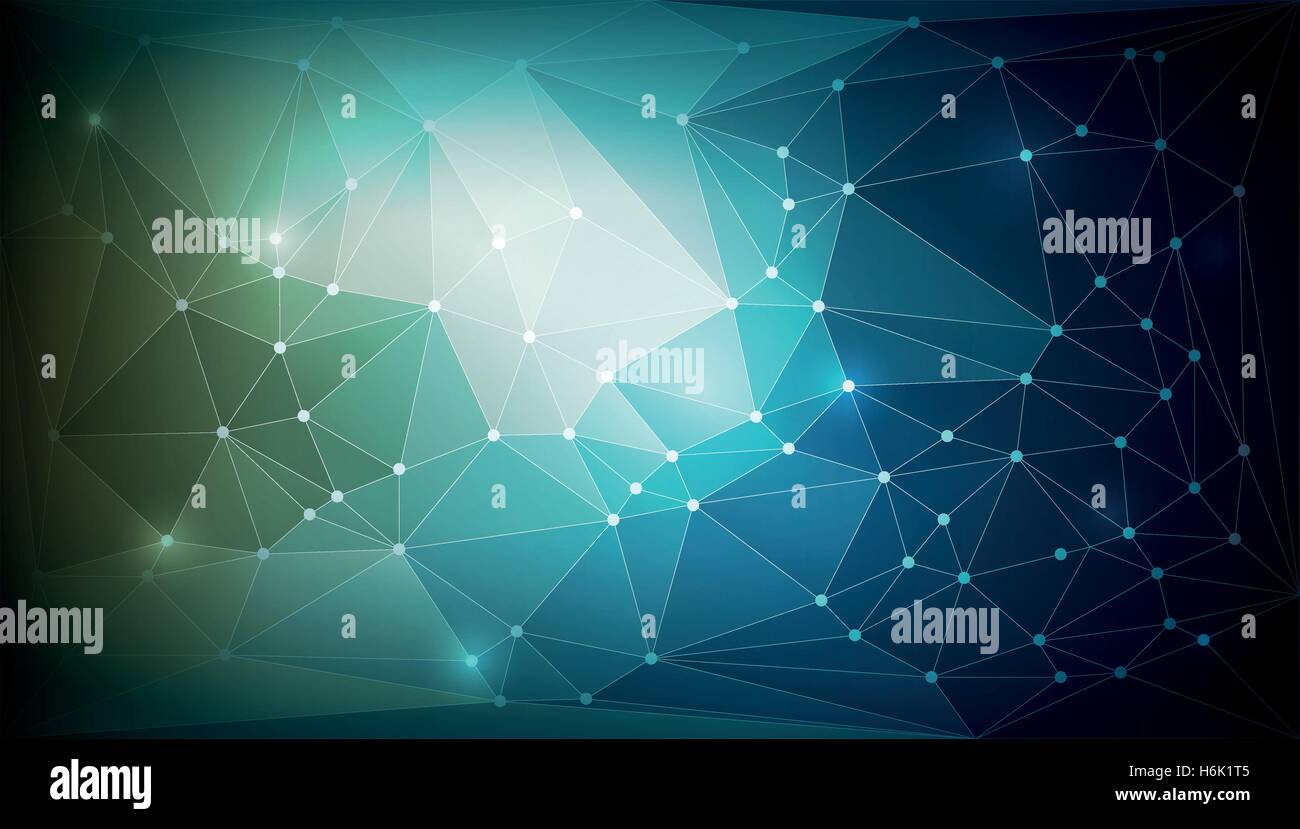 Vector abstract technology background with polygonal texture. Elements ...