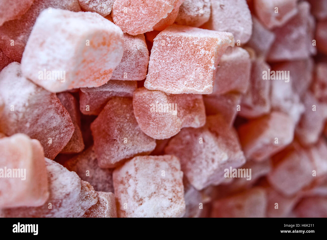 Beautiful, sweet and soft specialty Turkish delight waiting for the ...