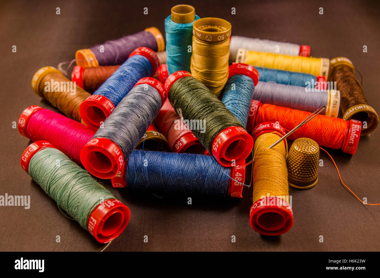needle and thread Stock Photo - Alamy