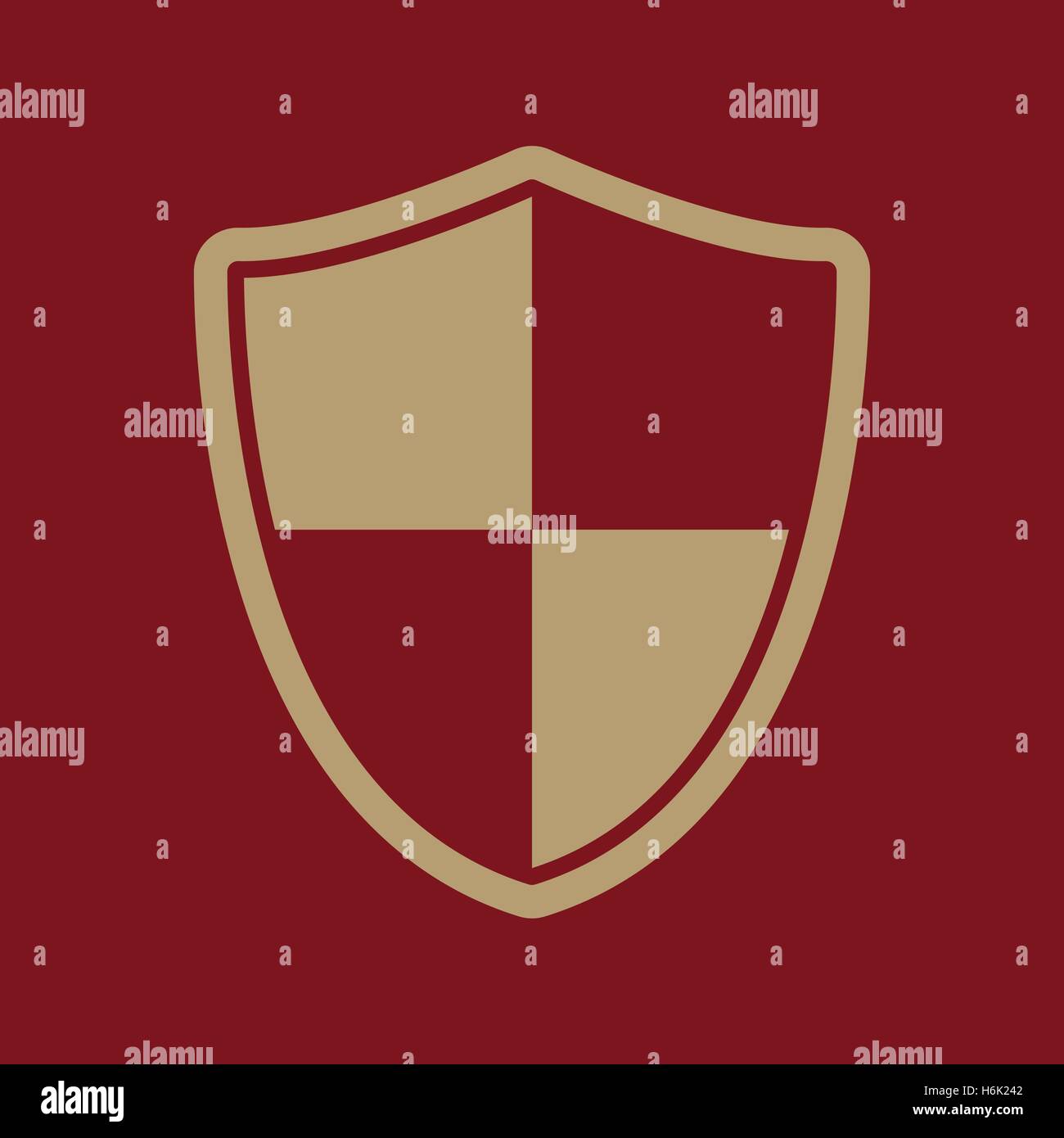 The shield icon. Security and safety, firewall symbol. Flat Vector ...