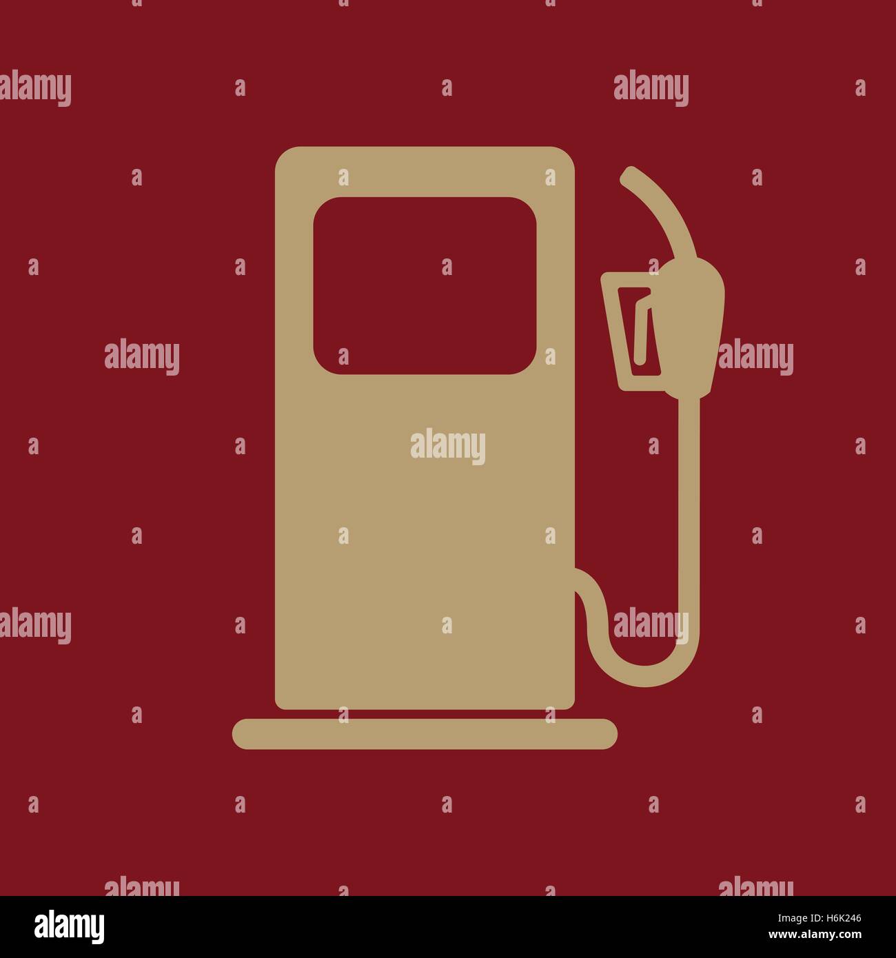 The gas station icon. Gasoline and diesel fuel symbol. Flat Vector ...