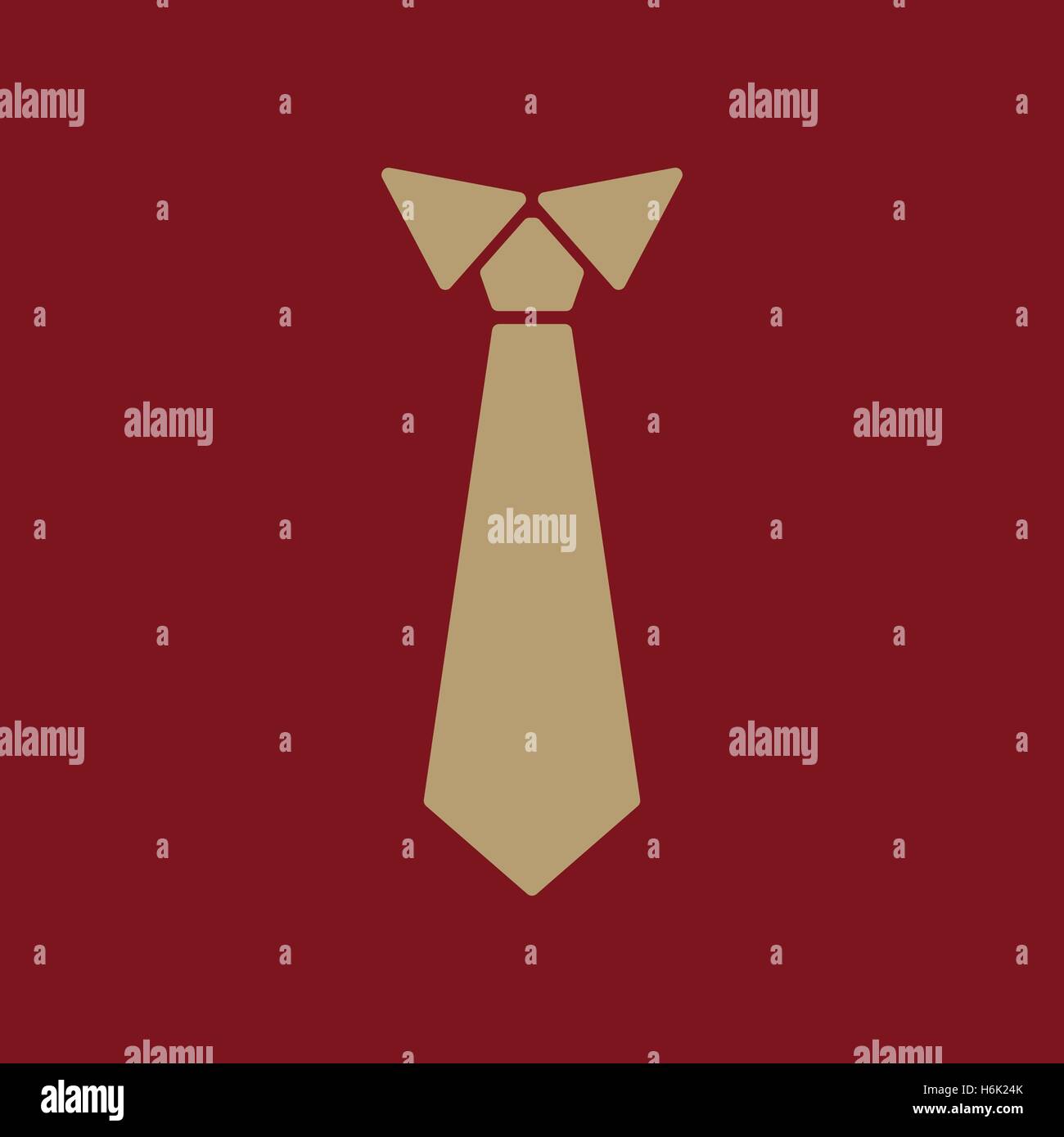 The tie icon. Necktie and neckcloth symbol. Flat Vector illustration ...