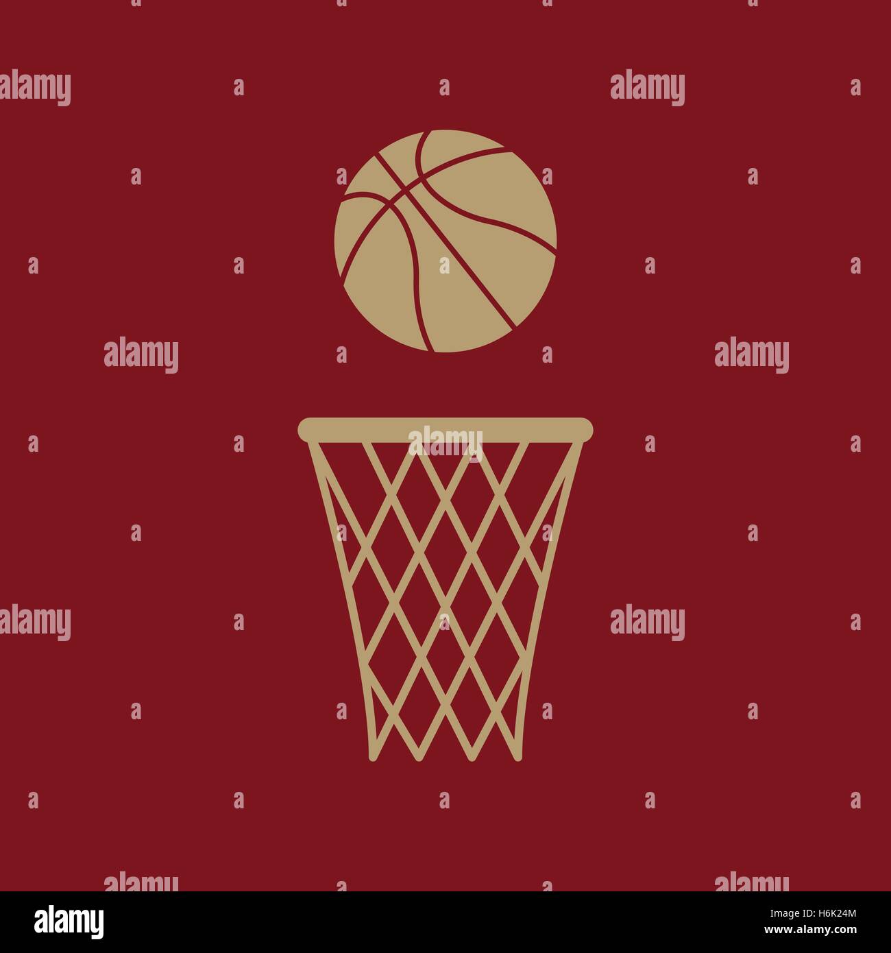 The basketball icon. Game symbol. Flat Vector illustration Stock Vector ...
